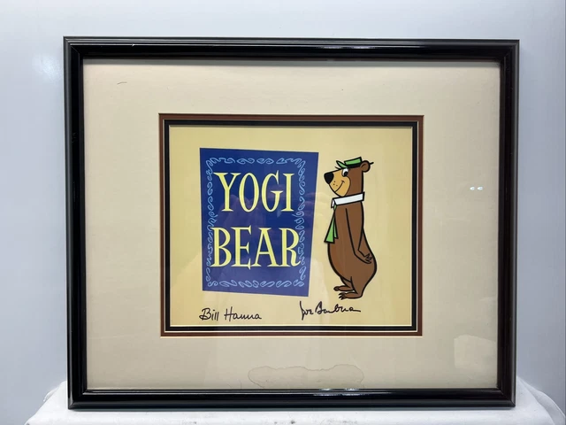 YOGI BEAR CEL Hanna Barbera Signed Hanna Barbera Opening Marque Yogi ...