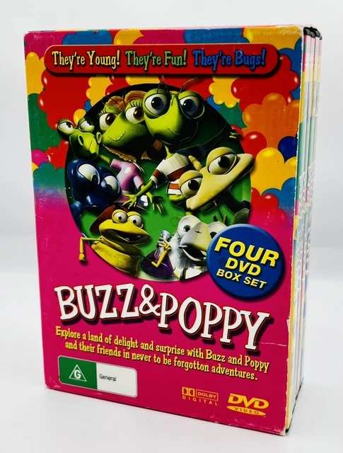 BUZZ & POPPY Four DVD Box Set - Volumes 1-4 1+2+3+4 DVD TV SERIES $24. ...