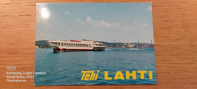 POSTKARTE PASSAGIERSCHIFF TRAGFLÜGELBOOT Tehi 1420 ungel_ EUR 12,95 ...