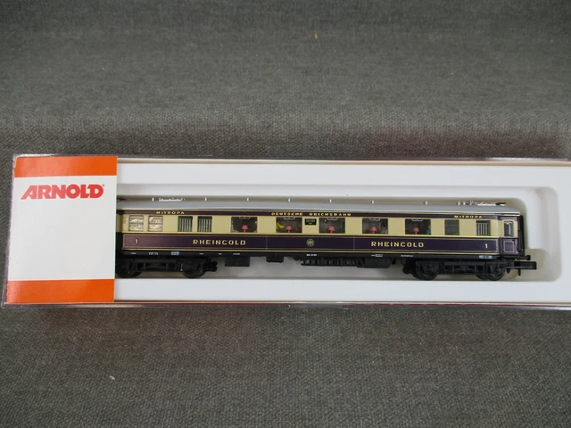 ARNOLD SPUR N 3856 Schnellzugwagen 1. Kl. Rheingold in OVP EUR 19,90 - PicClick DE