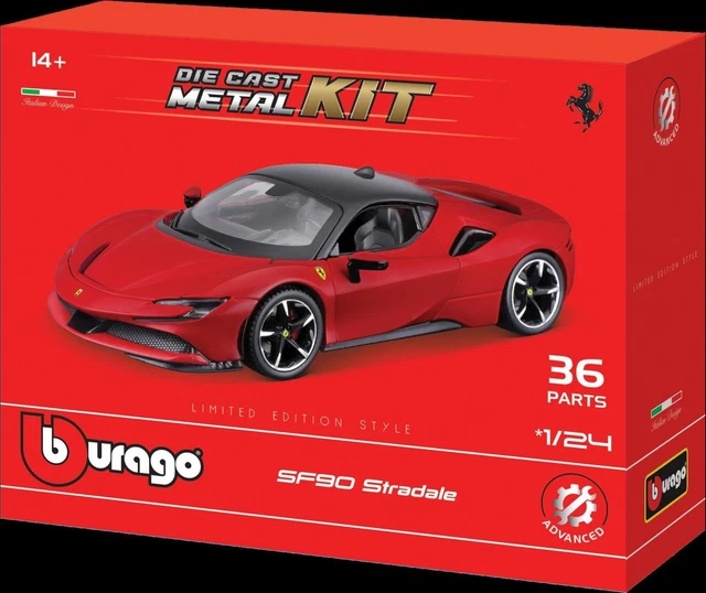 MERCHANDISING BBURAGO: MODEL Kit Ferrari R&P Sf90 Stradale - 1:24 EUR 32,00 - PicClick IT