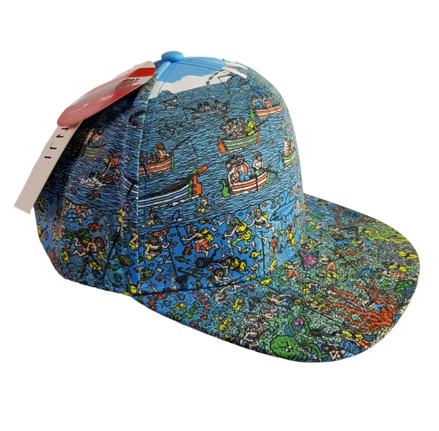 WHERE'S WALLY DEEP Sea Flat Brim Cap Hat Snapback One Size Kenji 2019 ...