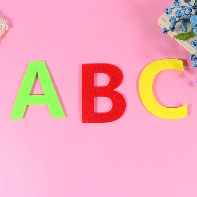 50PCS FELT ABC Letters - Alphabet Letters for Crafts, DIY Projects ...