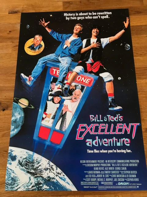 MOVIE POSTER BILL and Ted's Excellent Adventure 430mm x 640mm EUR 4,63 ...