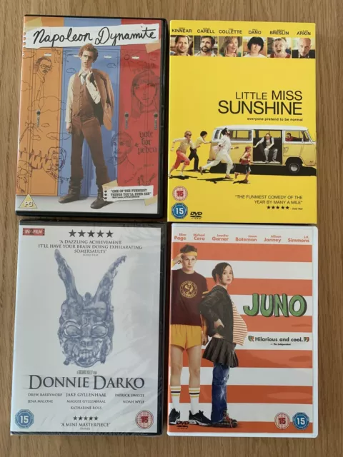 USA INDIE FILM DVD Lot Juno Donnie Darko Napoleon Dynamite Little Miss ...