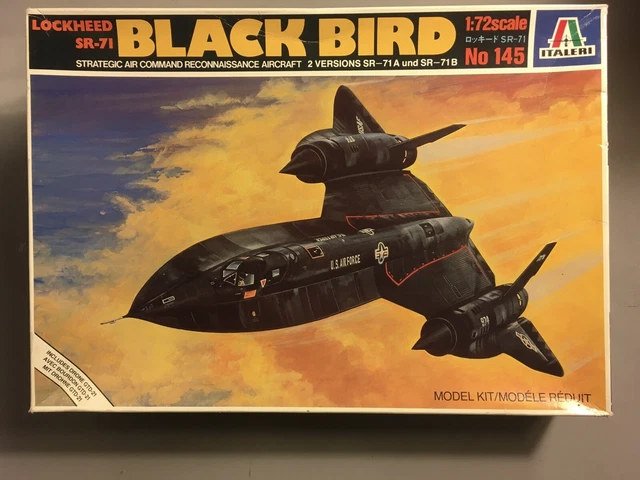 ITALERI LOCKHEED SR-71 Blackbird 1:72 Scale Model Kit EUR 11,90 - PicClick DE