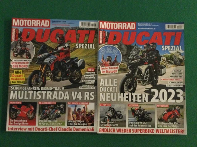 2 MOTORRAD-SONDERHEFTE &DUCATI-SPEZIAL& Jahrgang 2023 und 2024 EUR 3,00 - PicClick DE