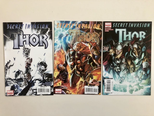 SECRET INVASION - Thor #1-3 Full Set 2008 New Marvel Disney+ Series £12 ...