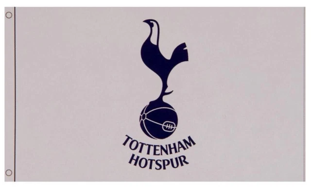 TOTTENHAM HOTSPUR CREST Flag 5FT X 3FT Official Merchandise Spurs ...