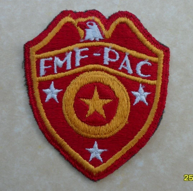 ORIGINAL WW2 USMC Fleet Marine Force Supply Service Patch ~ FMF-PAC ...