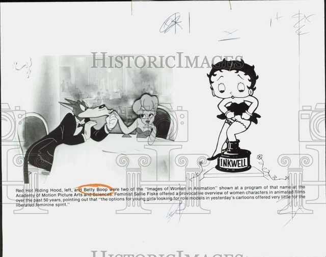 1982 PRESS PHOTO Vintage cartoon scenes with Red Hot Riding Hood and ...