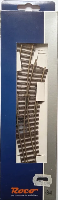 ROCO 42440 H0 1/87 Doux Left Curved Turnout Track 230mm 15° Modèle ...