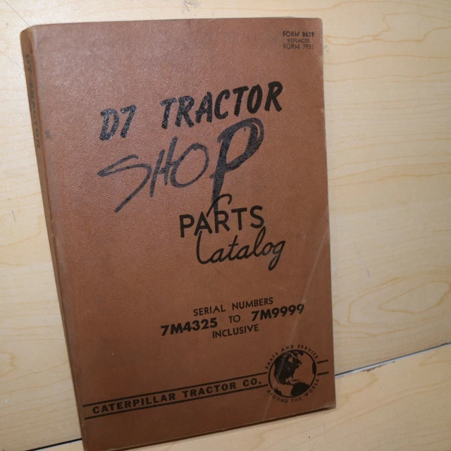 CAT CATERPILLAR D7 Tractor Crawler Dozer Parts Manual Catalog 7M series ...