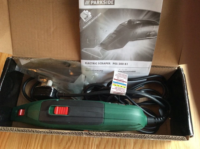 PARKSIDE ELECTRIC SCRAPER PES 200 A1.includes 5 attachments 200w £29.99 ...