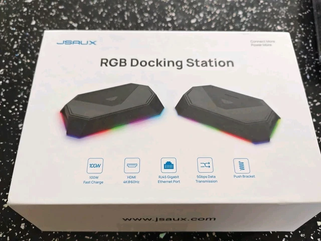 JSAUX RGB DOCKING Station for Steam Deck(OLED)/ROG Ally/Legion Go, 8-in ...