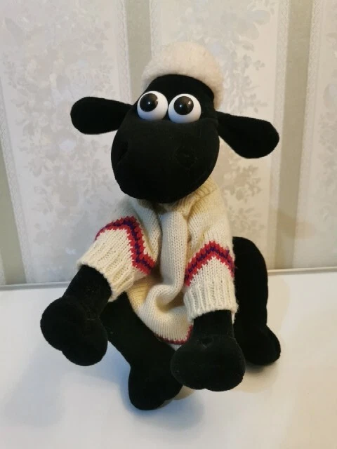 SHAUN THE SHEEP Vintage 1989 Soft Plush Toy In Jumper Sweater By Born ... SHAUN THE SHEEP Vintage 1989 Soft Plush Toy In Jumper Sweater By Born ...