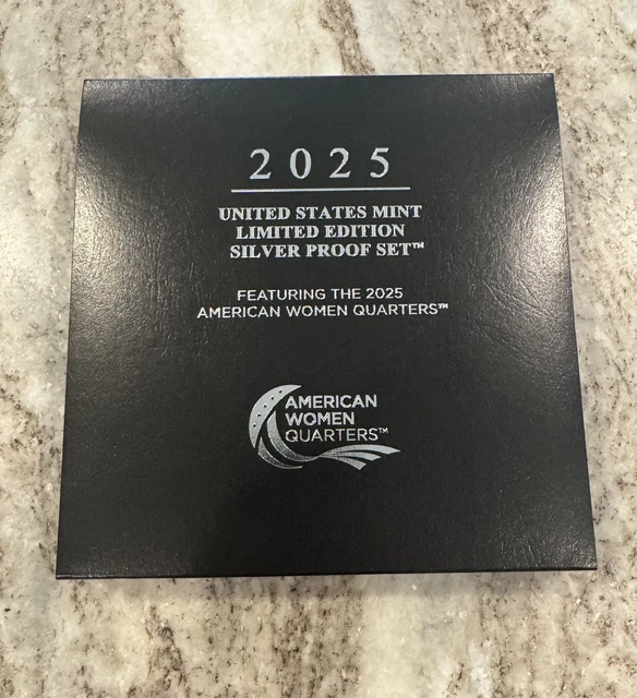 2025 S LIMITED Edition Silver Proof Set Box, Capsules & COA (NO COINS ...