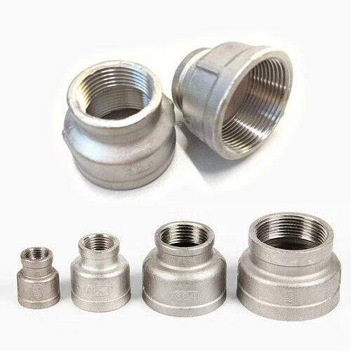 STAINLESS STEEL FEMALE Threaded Reducer BSP Nipple Pipe Fitting 1/4" 1/ ...