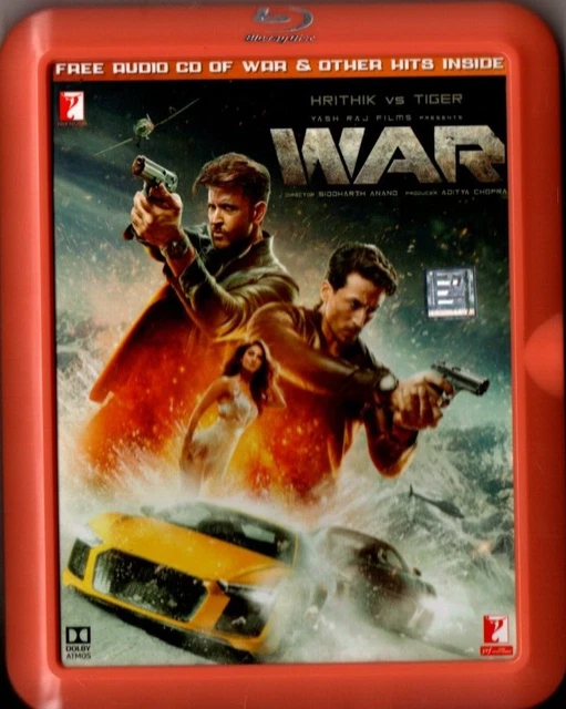 WAR - YRF (BLU-RAY & AUDIO CD) BOLLYWOOD BLU-RAY - Hrithik Roshan,Tiger ...