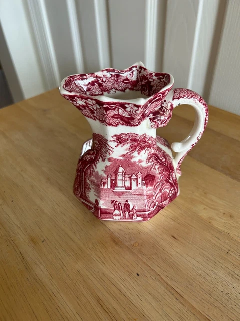 VINTAGE 1920'S MASON Transferware Castle Ironstone Creamer/Pitcher $22. ...