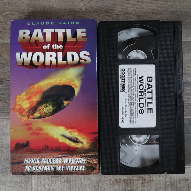 BATTLE OF THE World VHS Tape Claude Rains Sci-Fi Alien Invasion Film B ...