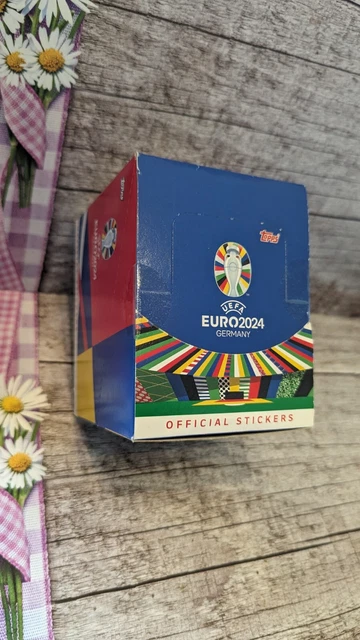TOPPS UEFA EURO 2024 100er Display EM Sticker Fußball ...