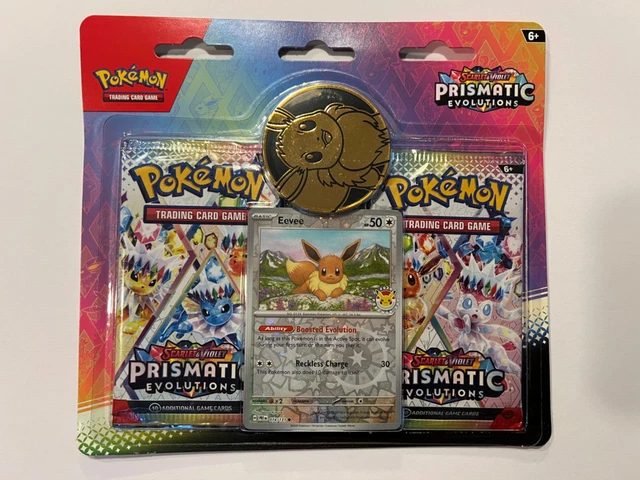 POKÉMON TCG - Prismatic Evolutions - 2 Pack Blister - Eevee Pokemon Day ...