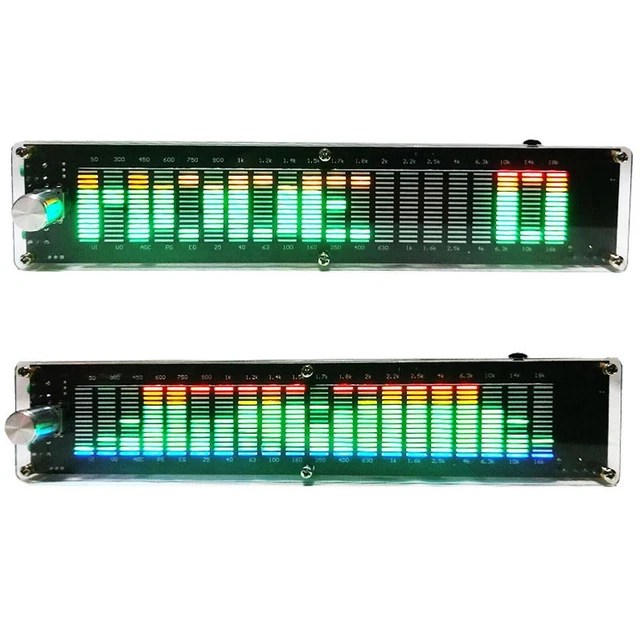 COMPACT DSP EQ VU Meter with Logarithmic 15 Segment Display and USB ...