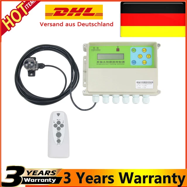 XMYC-1 SINGLE AXIS Solar Tracker Controller 12-24V Solar Panel Tracker+Remote#DE EUR 62,90 ...