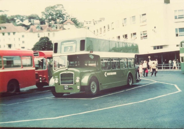 COLOUR BUS PHOTO - Open Top Double Decker Bus - Route 7 SOUTHDOWN £2.75 ...