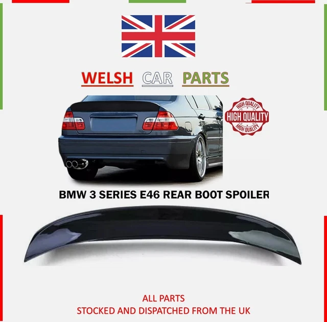 BMW 3 SERIES E46 M3 CSL 4-Door Rear Ducktail Boot Spoiler Gloss Black ...