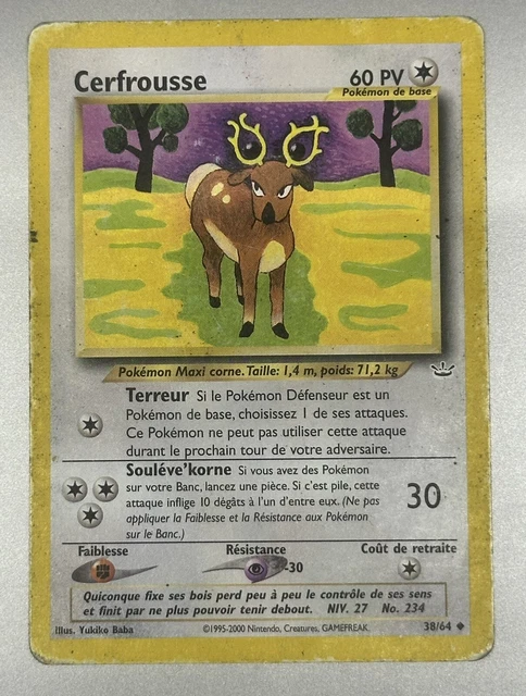 CARTE POKÉMON CERFROUSSE 38/64 EDITION 2 ED2 Neo Revelation NM VF FR EUR 1,00 - PicClick FR