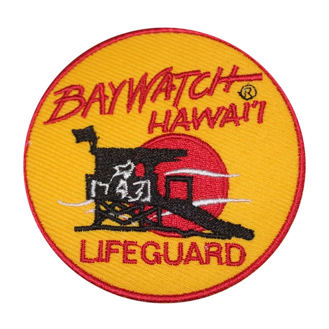 BAYWATCH LIFEGUARD MOVIE Logo Patch Iron On Sew On Badge Embroidered ...