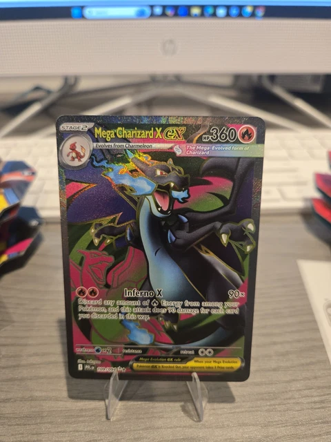MEGA CHARIZARD X Ex 109/094 - Phantasmal Flames Full Art - New/Mint £81 ...