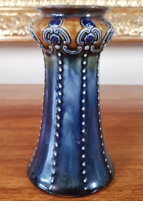 ANTIQUE VINTAGE DOULTON Lambeth 1910-20s Art Nouveau Restored Floral Vase £19.50 - PicClick UK