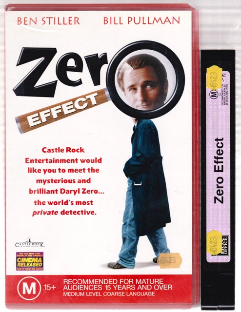 RARE VHS VIDEO Tape ZERO EFFECT Big Box Ex-Rental Stiller Pullman Box ...