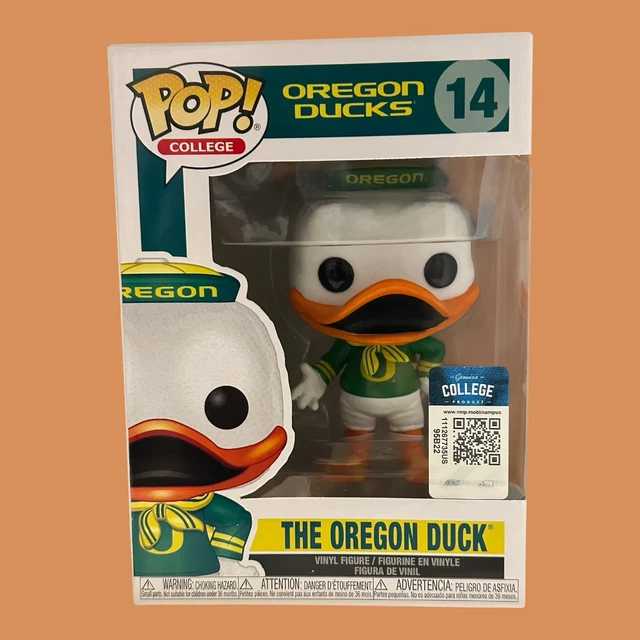 FUNKO POP! OREGON Ducks The Oregon Duck #14 Vinyl Figure W/PROTECTOR £ ...