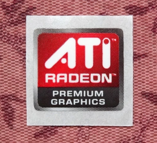 ATI RADEON PREMIUM Graphics Sticker 15.5 x 14.5mm Case Badge USA Seller ...
