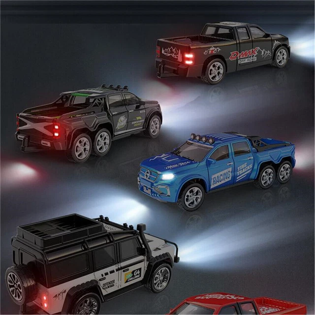 MINI RC DRIFT Car, 1/64 Scale Alloy Truck, Remote Control 4x4 Off-Road ...
