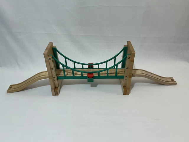 WOODEN THOMAS & Friends Collapsing Sodor Suspension Bridge Fits Brio £ ...