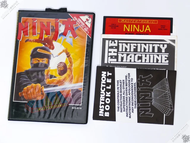 COMMODORE 64 C64 Ninja 5.25" Floppy Disk Computer Game 1986 ...