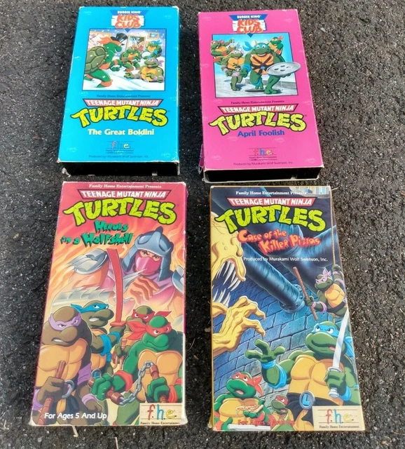 TEENAGE MUTANT NINJA Turtles VHS Lot Of 4 April Foolish, The Geat ...