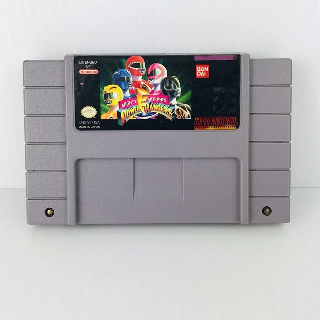 MIGHTY MORPHIN POWER Rangers Super Nintendo SNES original authentique ...