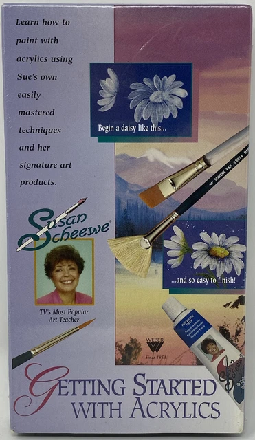GETTING STARTED WITH Acrylics Susan Scheewe Educational VHS Tape £6.52 ...