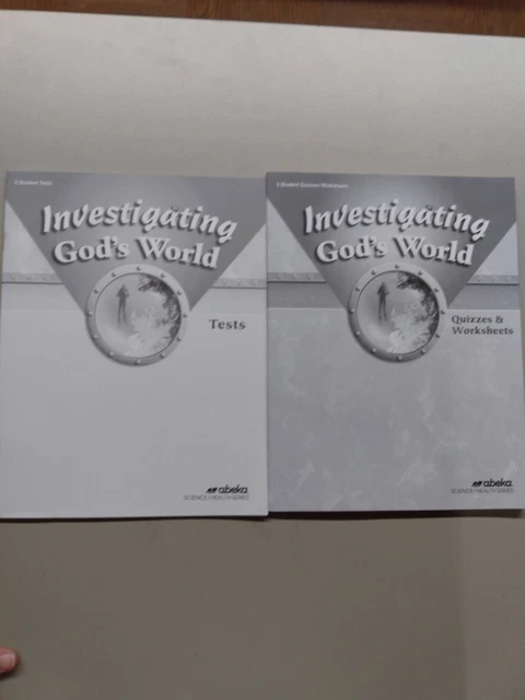 ABEKA INVESTIGATING GOD'S World Student Quizzes/Worksheets & Student ...