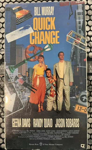 QUICK CHANGE VHS Factory Sealed Bill Murray (VHS, 1991) £6.94 - PicClick UK
