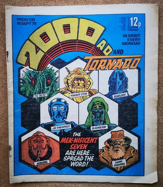 2000AD & TORNADO Comic #130 15/09/79 - MEK-NIFICENT SEVEN (Judge Dredd ...