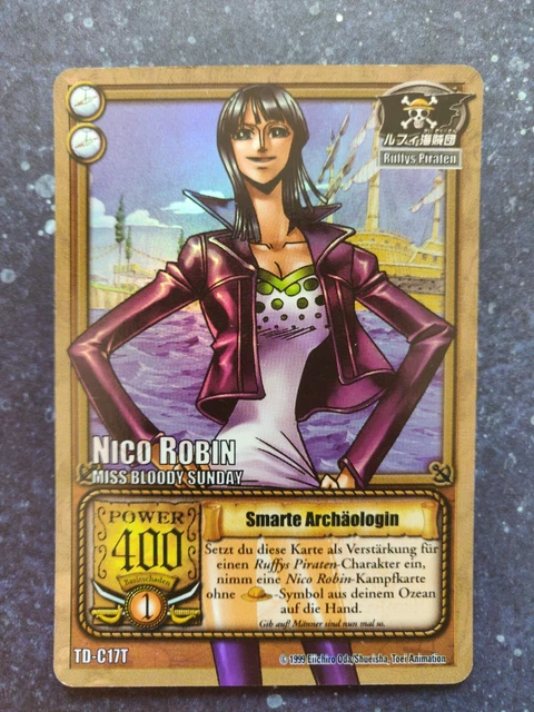 TD-C17 NICO ROBIN - Smarte Archäologin Holo One Piece TCG Karte retro ...