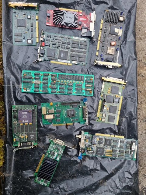 OLD MOTHERBOARDS MOSTLY From Late 1990s SCRAP GOLD RECOVERY 1.34 kg £10 ...