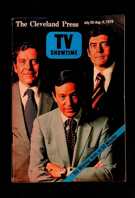 VINTAGE TV SHOWTIME Guide Magazine July August 1978 CBS 60 Minutes ...